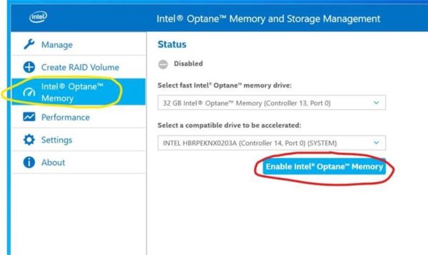 Intel Optane Memory H10 Integration Requirements - ASI Partner